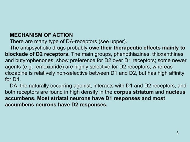 Anti psychotic drugs classification ppt l | PPT