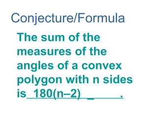 6001 sum of angles polygons | PPT