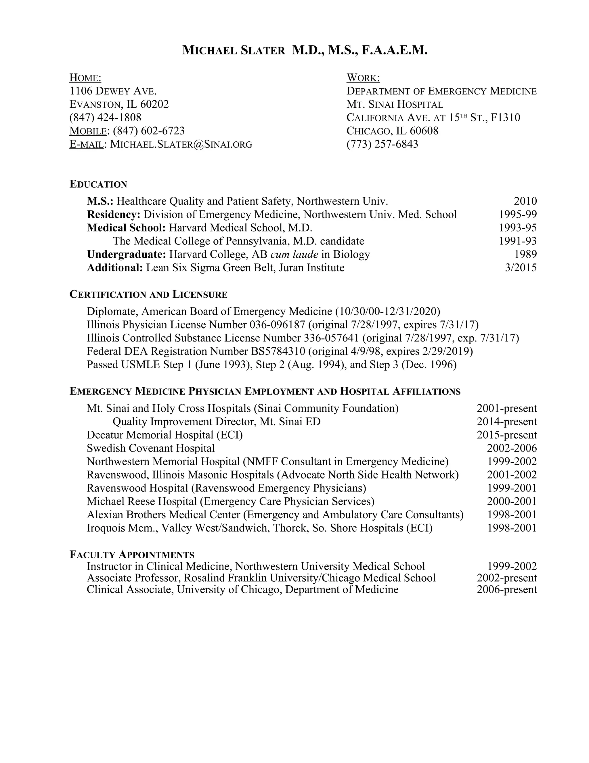 Slater CV Rev. 1-2016 | DOC