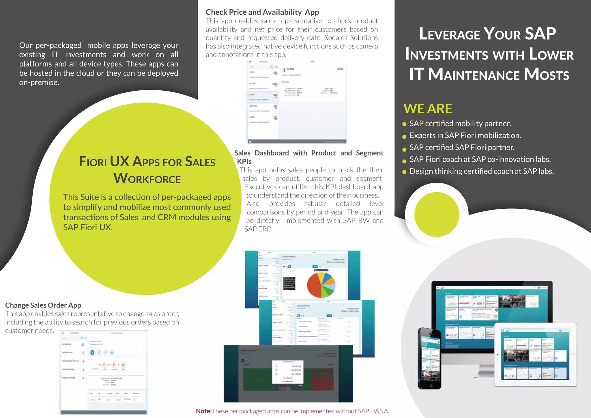 SAP Fiori UX Apps for Sales Workforce | PDF | Computer Software and ...