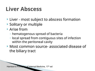 A liver abscess presentation for mbbs.ppt
