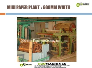 Mini Paper Mill | PPT