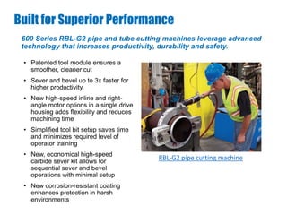 New Generation of Clamshell Pipe Cutters: Tri Tool 600 Series RBL-G2 | PDF