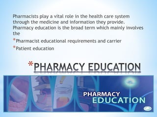 RESEARCH IN HOSPITAL PHARMACY and PHARMACY EDUCATION | PPTX