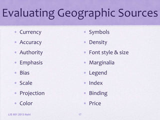 601 Session11-geographic sources-s13 | PPTX
