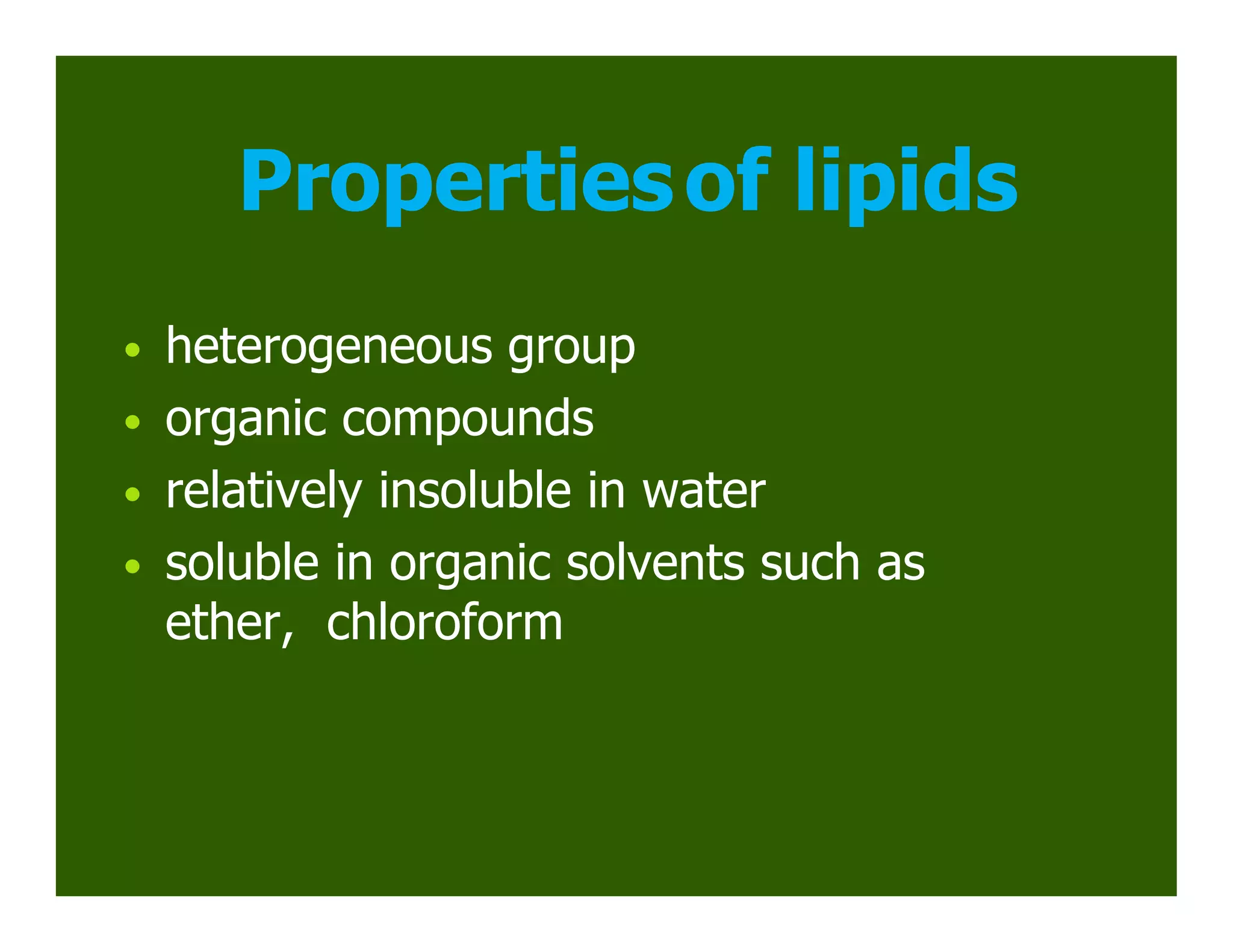 Lipids.pptx | Chemistry | Science