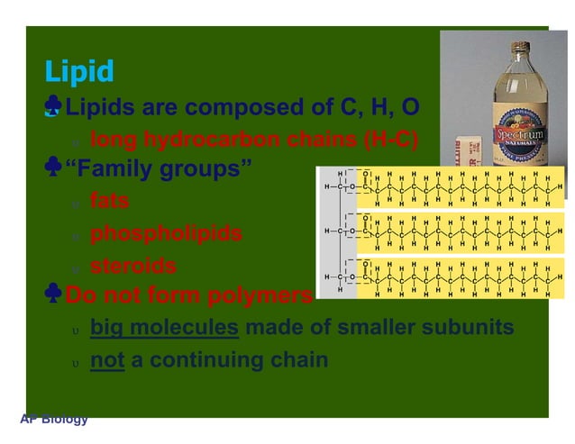 Lipids.pptx | Chemistry | Science
