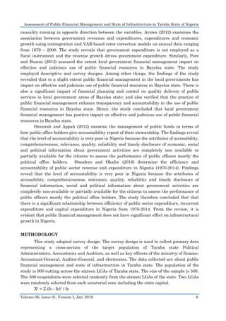 Assessment of Public Financial Management and State of Infrastructure ...