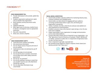 Fineman PR Crisis Comm handout | PDF