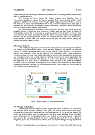 Machine vision based smart parking system using Internet of Things | PDF