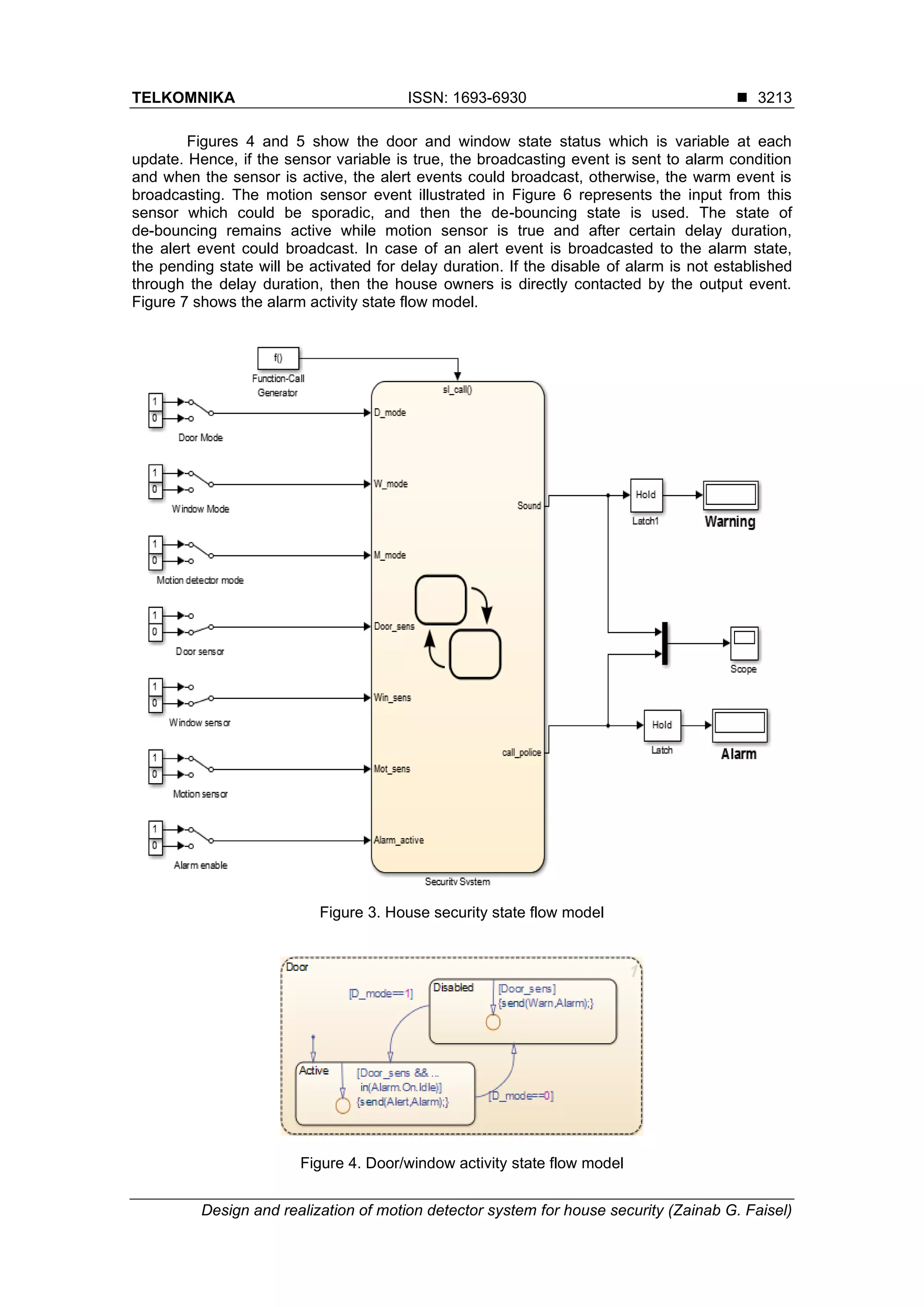 Design and realization of motion detector system for house security | PDF | Home Security | Home ...