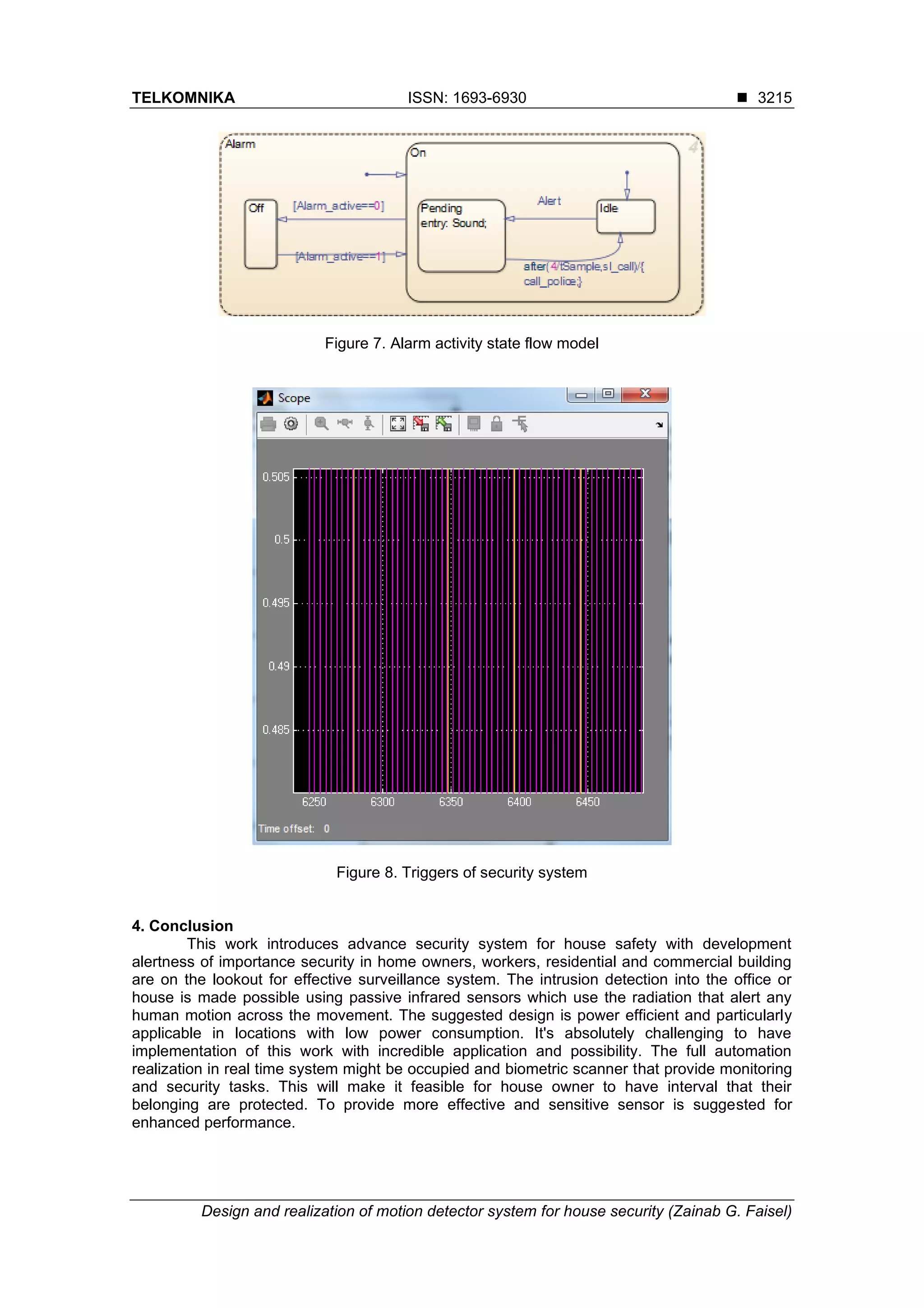 Design and realization of motion detector system for house security | PDF | Home Security | Home ...
