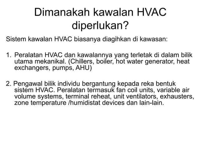 NOTA AIR CONDITIONING MECHANICAL VENTILATION DIRECT DIGITAL CONTROL (DDC) | PPT