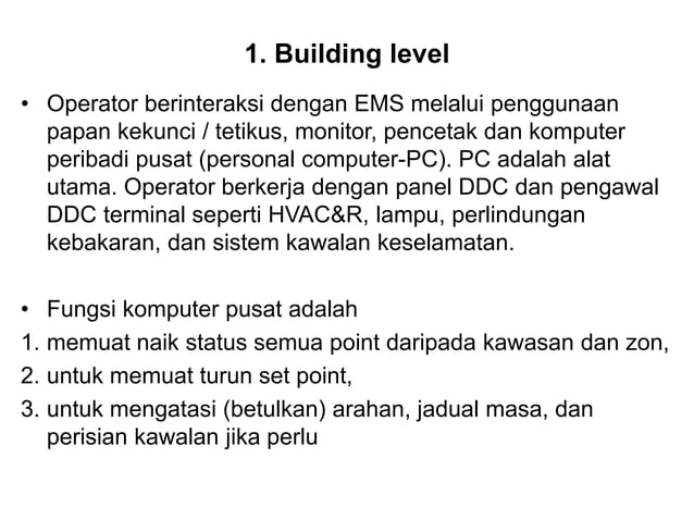 NOTA AIR CONDITIONING MECHANICAL VENTILATION DIRECT DIGITAL CONTROL (DDC) | PPT
