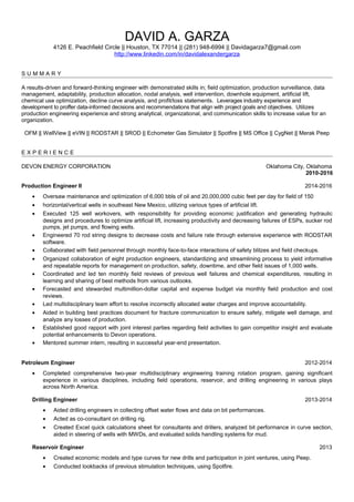 David Garza - Resume | DOC