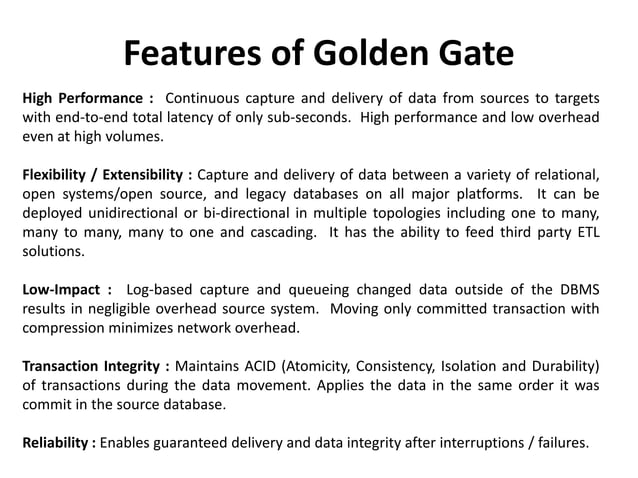 60141457-Oracle-Golden-Gate-Presentation.ppt | Databases | Computer Software and Applications