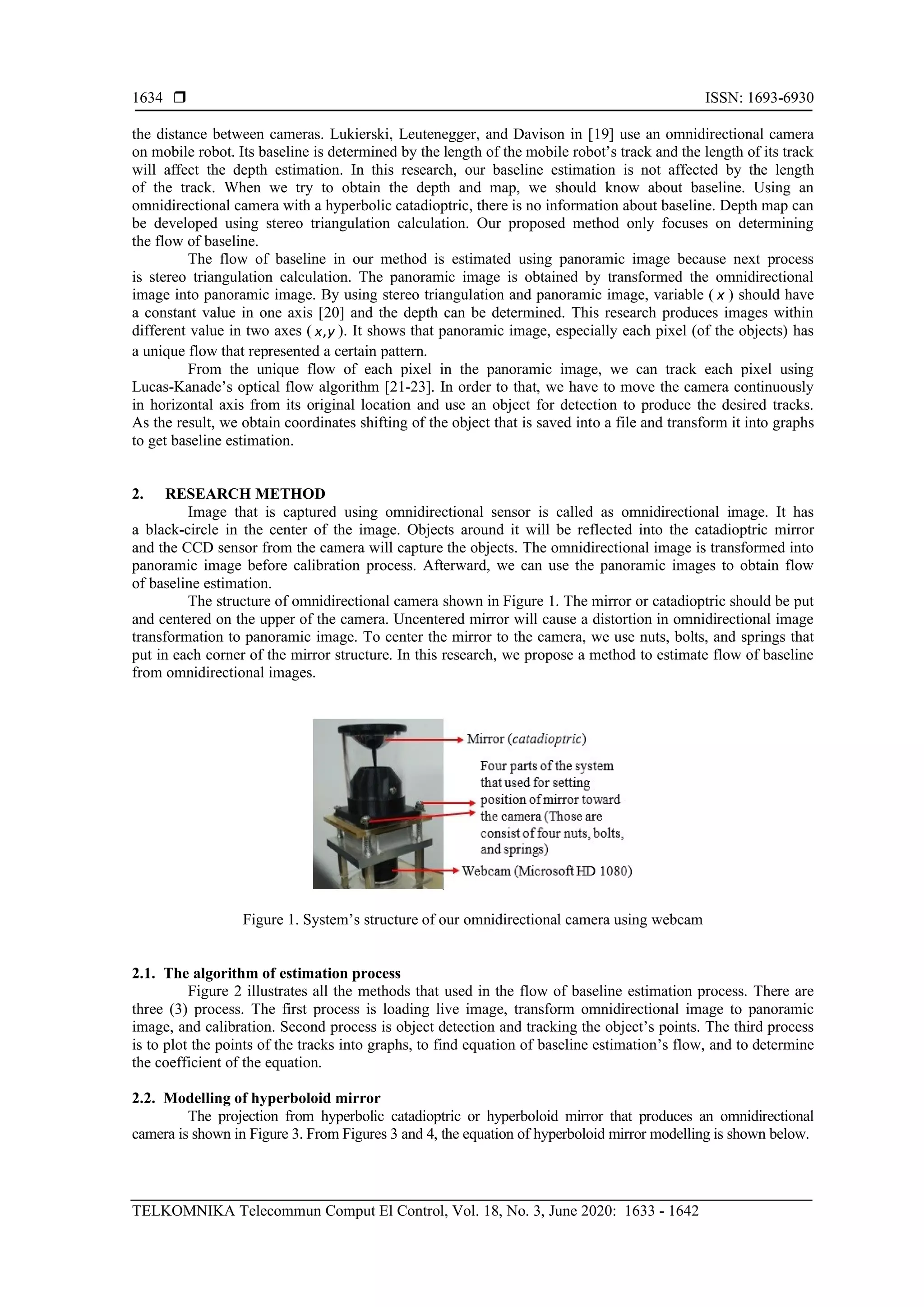 The Flow Of Baseline Estimation Using A Single Omnidirectional Camera Pdf