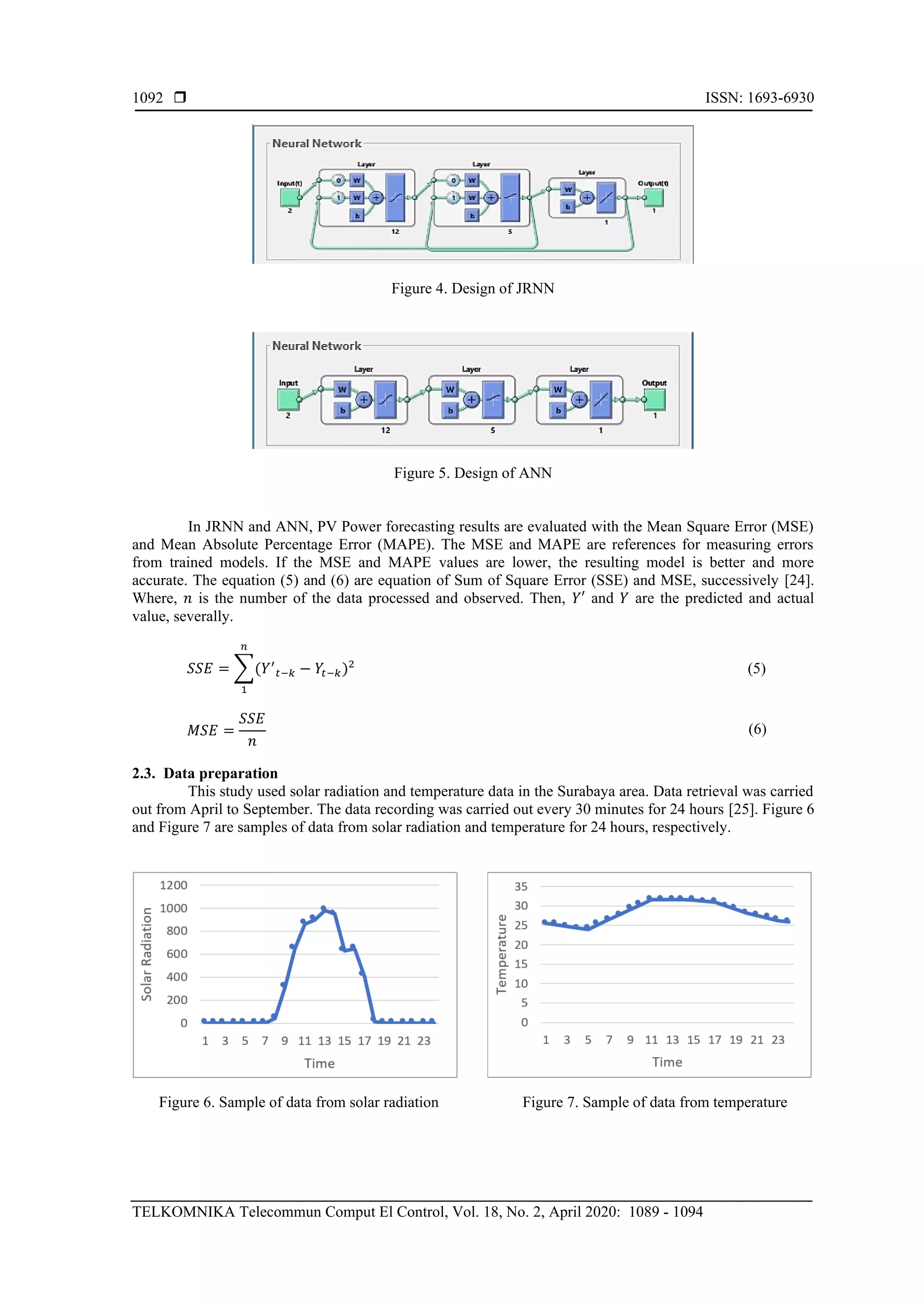 Short Term Photovoltaics Power Forecasting Using Jordan Recurrent
