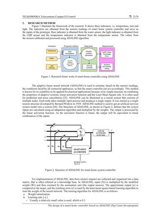 The design of a smart home controller based on ADALINE | PDF