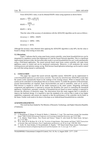 The design of a smart home controller based on ADALINE | PDF