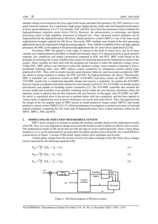 Analysis and investigation of different advanced control strategies for high-performance ...