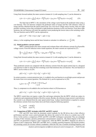 Analysis and investigation of different advanced control strategies for high-performance ...