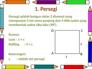 PPT-Materi-Bangun-Datar dan pembahasan yang ada | PPT