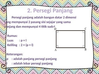 PPT-Materi-Bangun-Datar dan pembahasan yang ada | PPTX