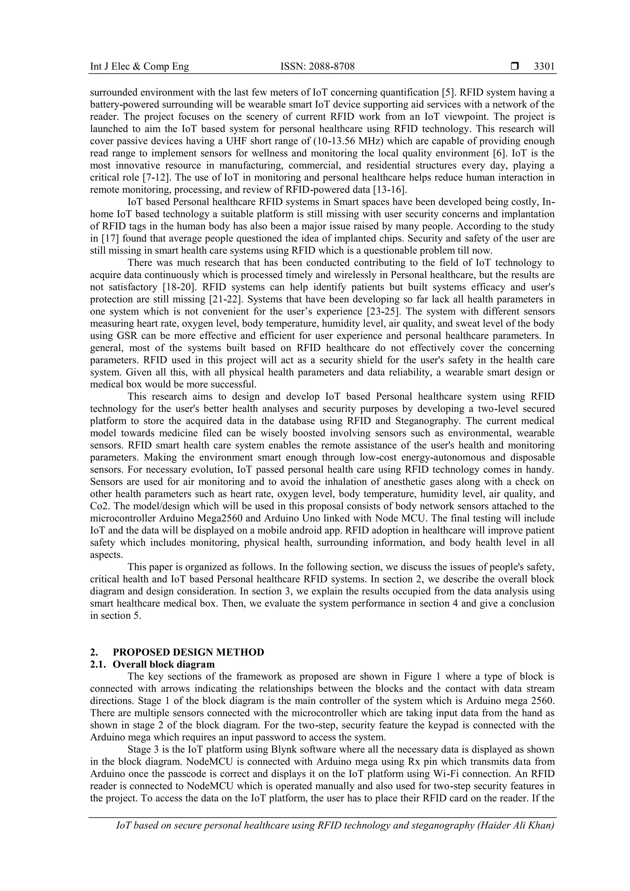 IoT based on secure personal healthcare using RFID technology and ...