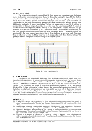 IoT based on secure personal healthcare using RFID technology and steganography | PDF | Internet ...