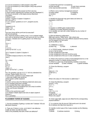 famous placement papers | PDF