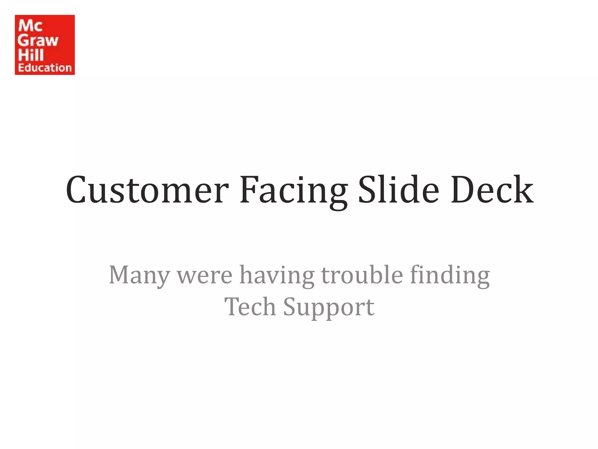 Customer Facing Slide Deck | PPTX