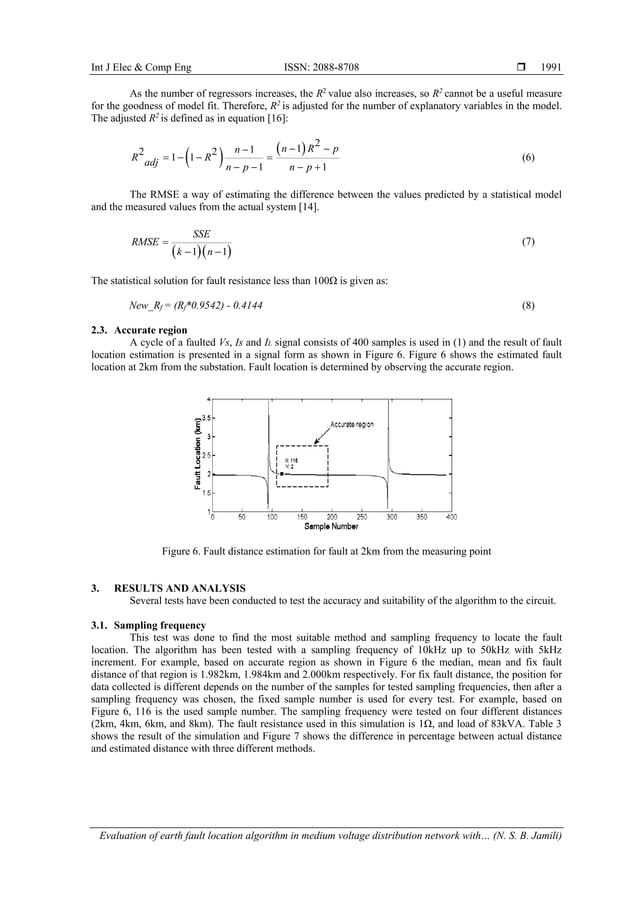 Evaluation Of Earth Fault Location Algorithm In Medium Voltage Distribution Network With