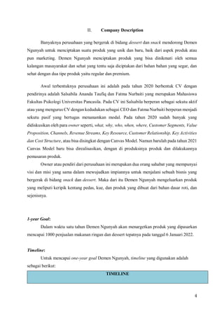 PROPOSAL BISNIS DEMEN NGUNYAH | PDF