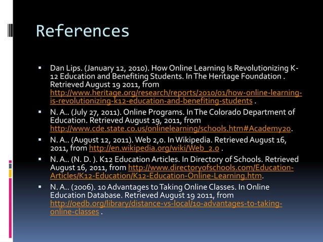 601 online learning | PPT