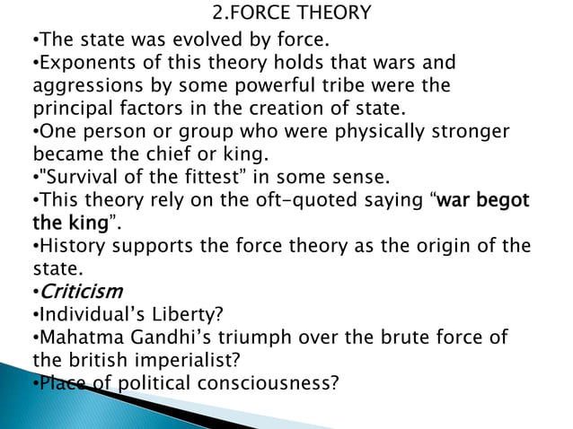 Theories About the origin of states | PPTX