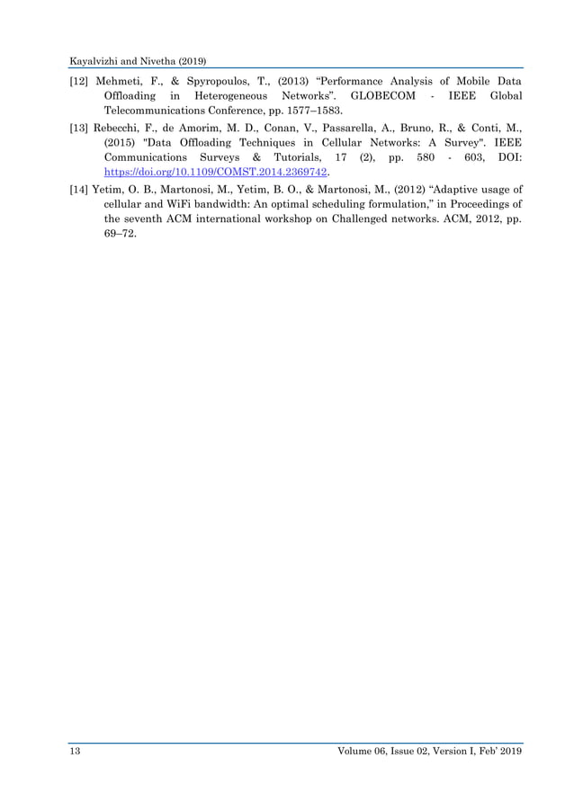 Depiction Optimization of Overdue Wi-Fi Offloading in Heterogeneous Systems | PDF | Internet ...