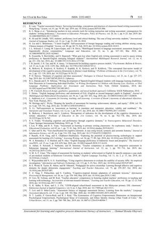 Assessment for learning and cognitive process dimensions literacy of ...