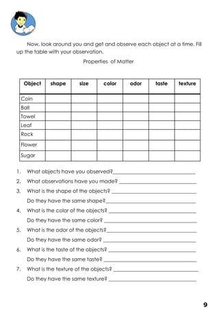 Grade-1 - Science Deparment of Education | PDF