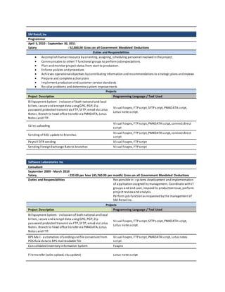 Resume of June Lorena | PDF
