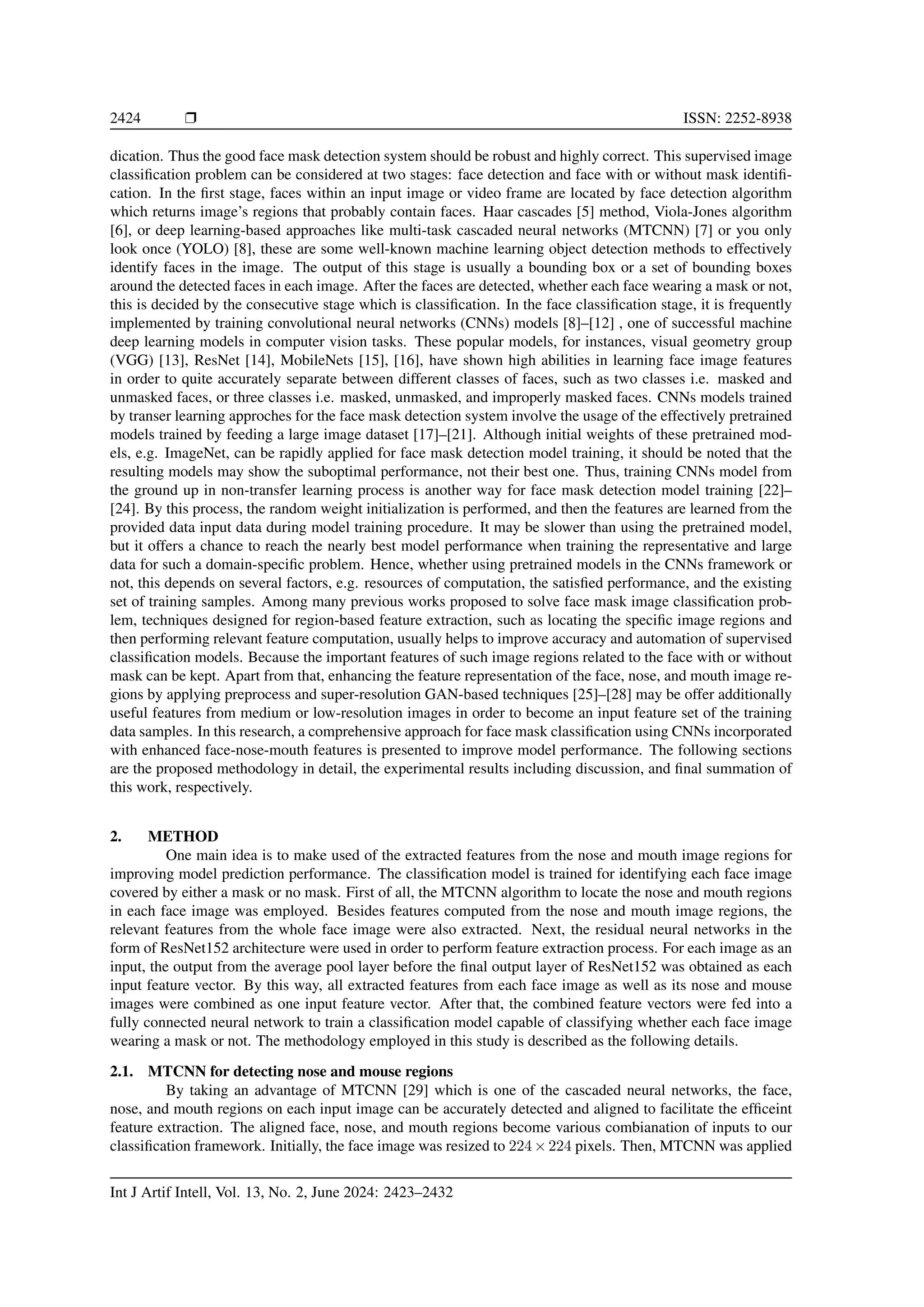 Face Mask Classification Using Convolutional Neural Networks With