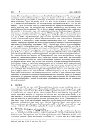 Face mask classification using convolutional neural networks with ...