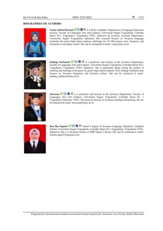 Program for international student assessment-based analysis for ...