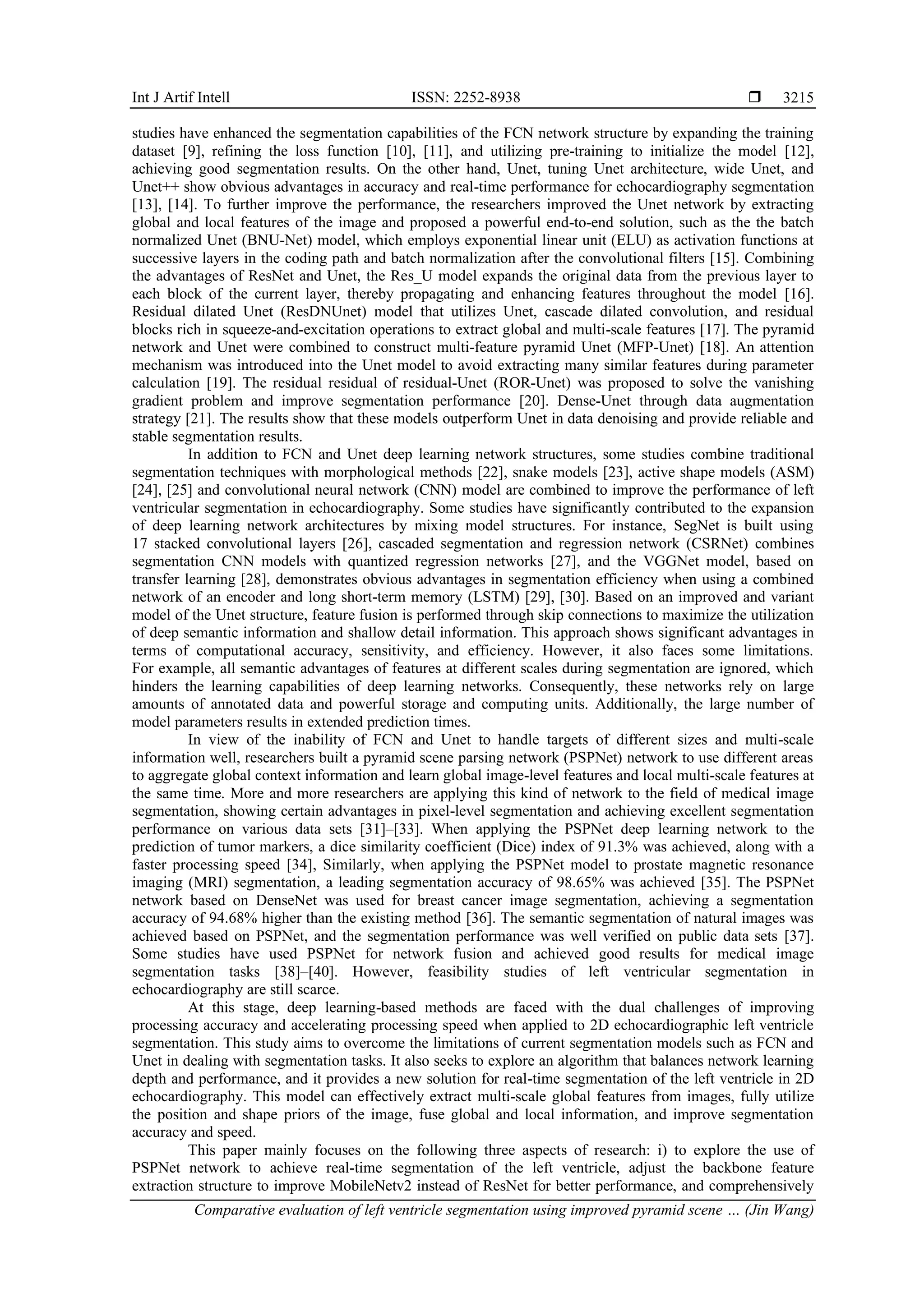 Comparative evaluation of left ventricle segmentation using improved ...