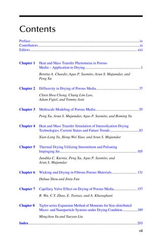 Heat And Mass Transfer In Drying Of Porous Media 1st Edition Peng Xu ...