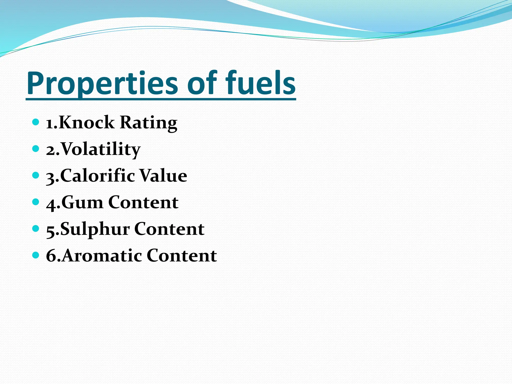 Properties of Fuels presentation powerpoint.ppt