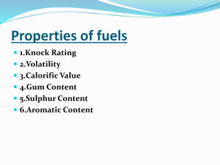Properties of Fuels presentation powerpoint.ppt
