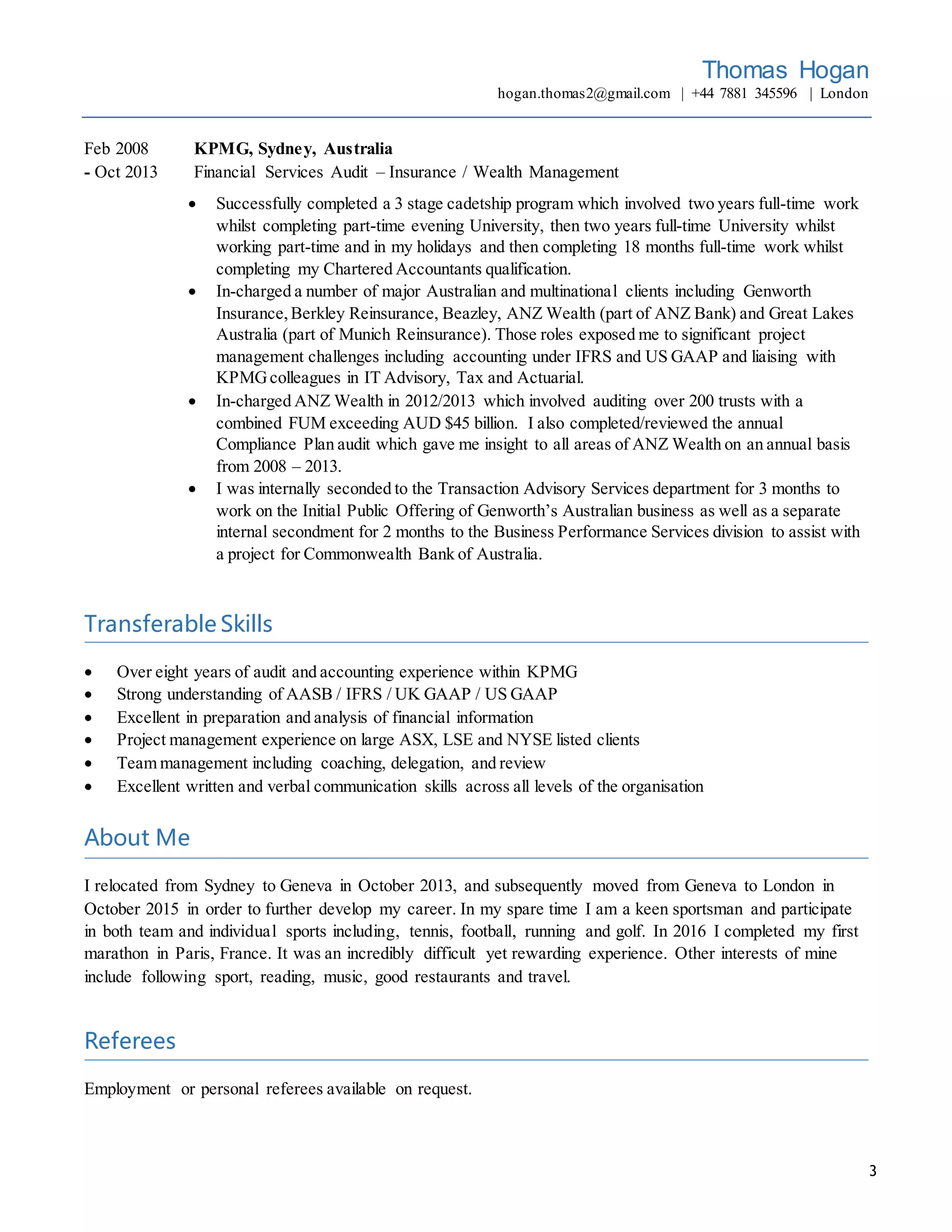 Thomas Hogan Resume | DOCX