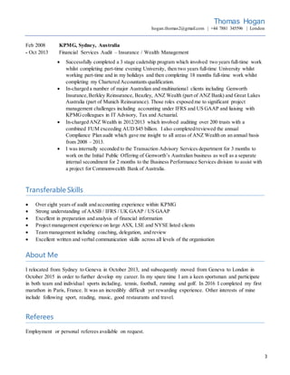 Thomas Hogan Resume | PDF