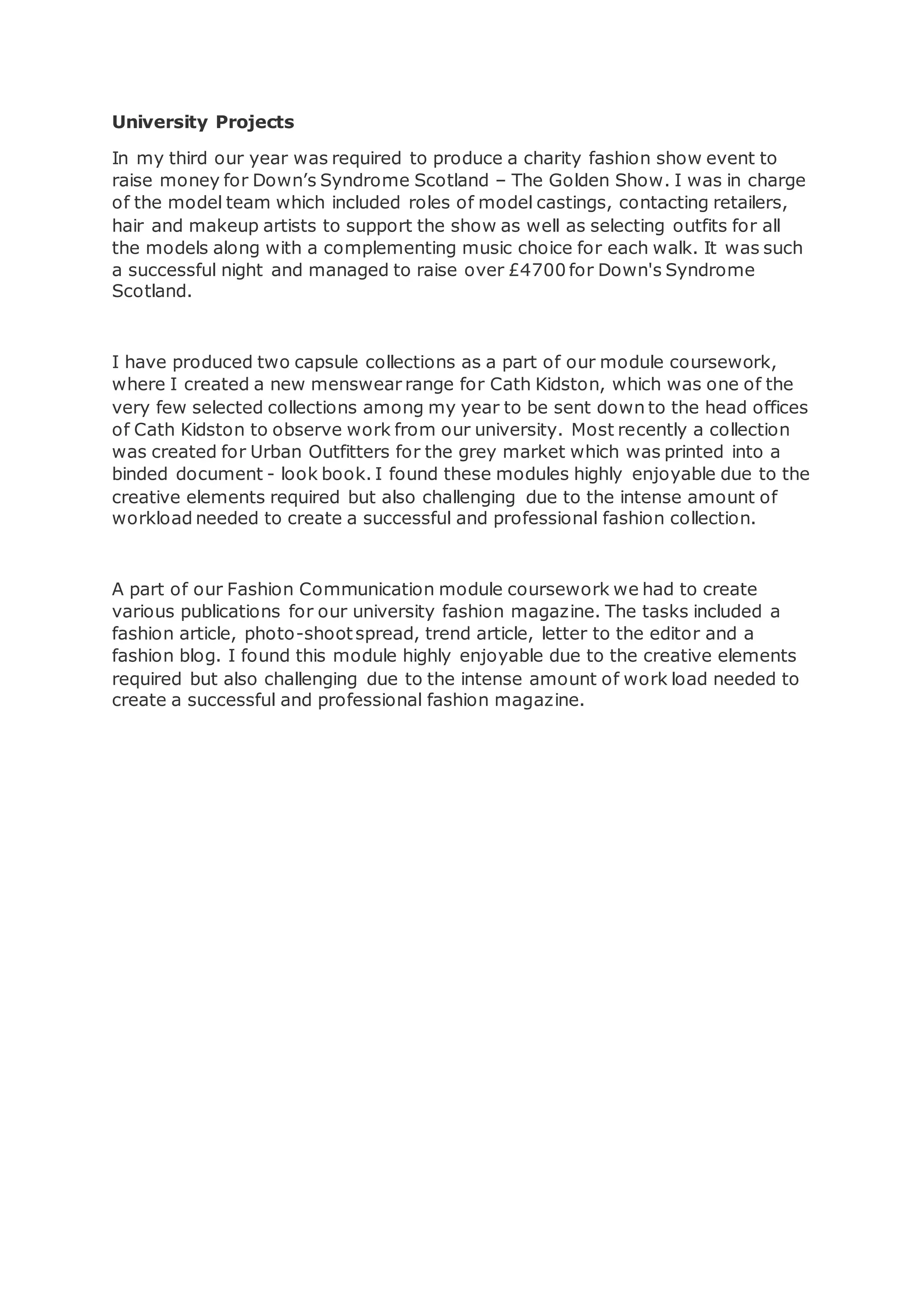 University Projects | PDF